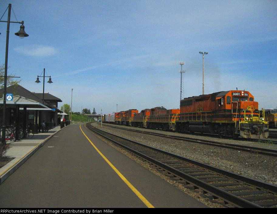 PNWR 3001 infront of the Amtrak Station